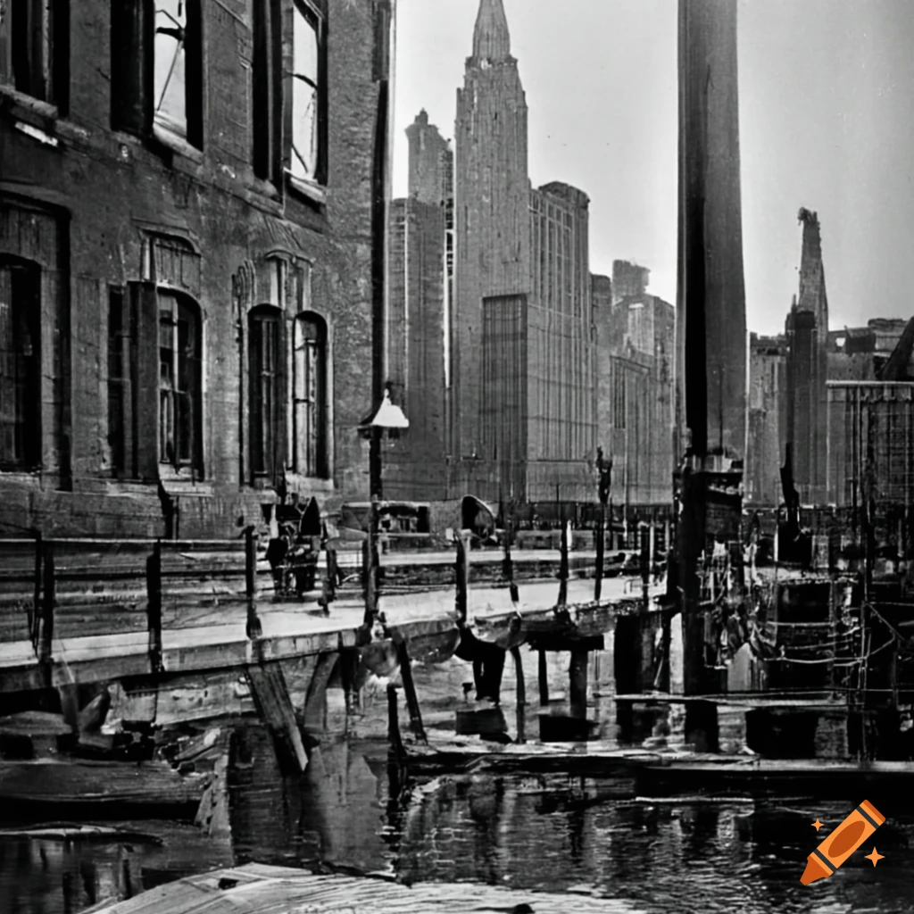 New york dock in 1800 on Craiyon