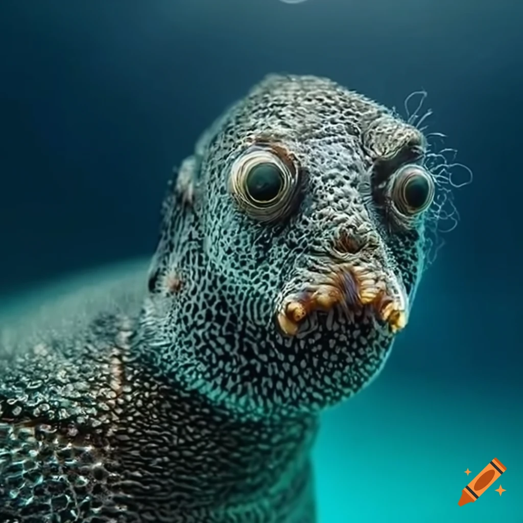 Scary seabed animals on Craiyon