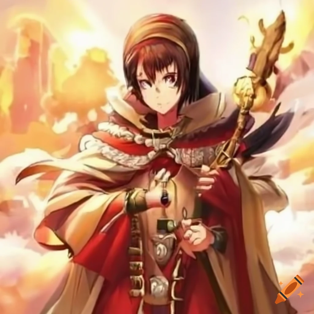 Anime character saint martin of tours, the champion of blood on Craiyon