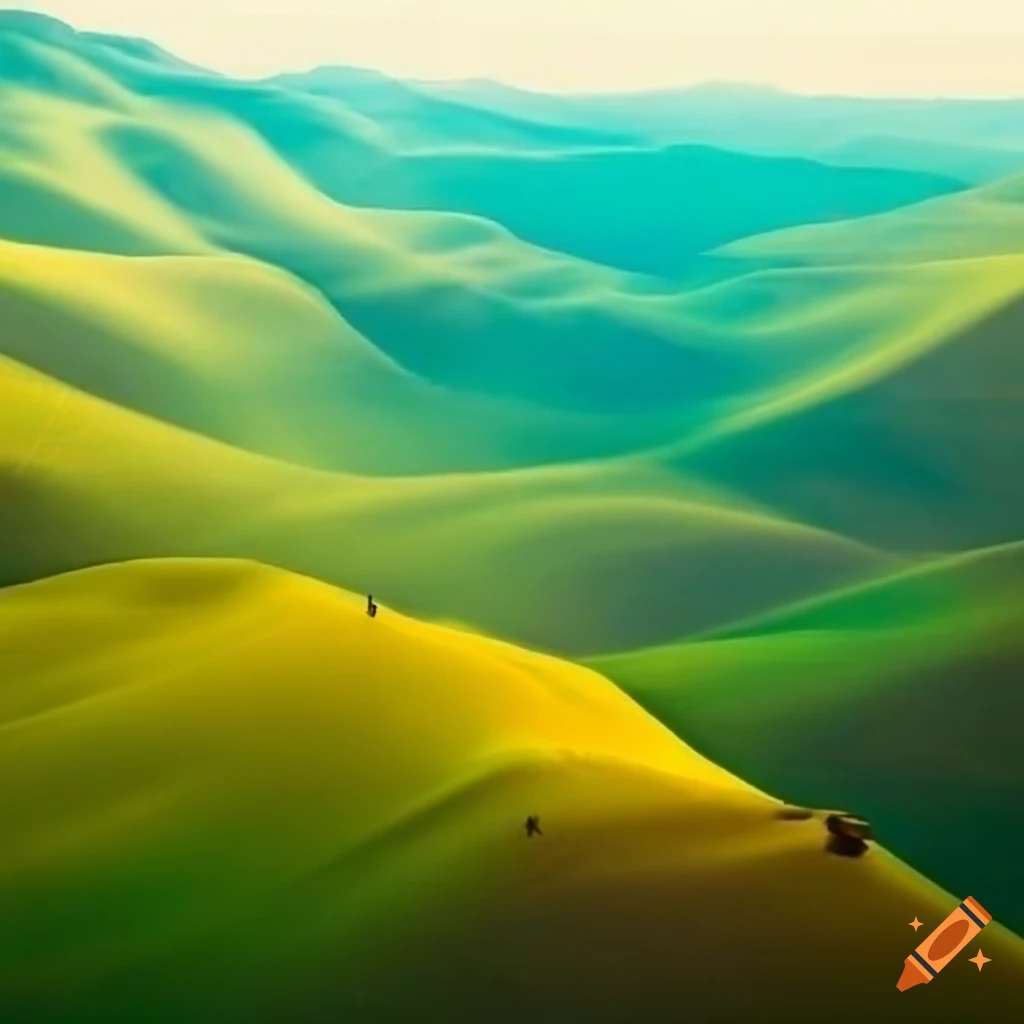 Different levels of a landscape seen from low and top views on Craiyon