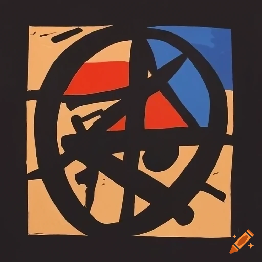 Stations of the cross linocut by miro on Craiyon