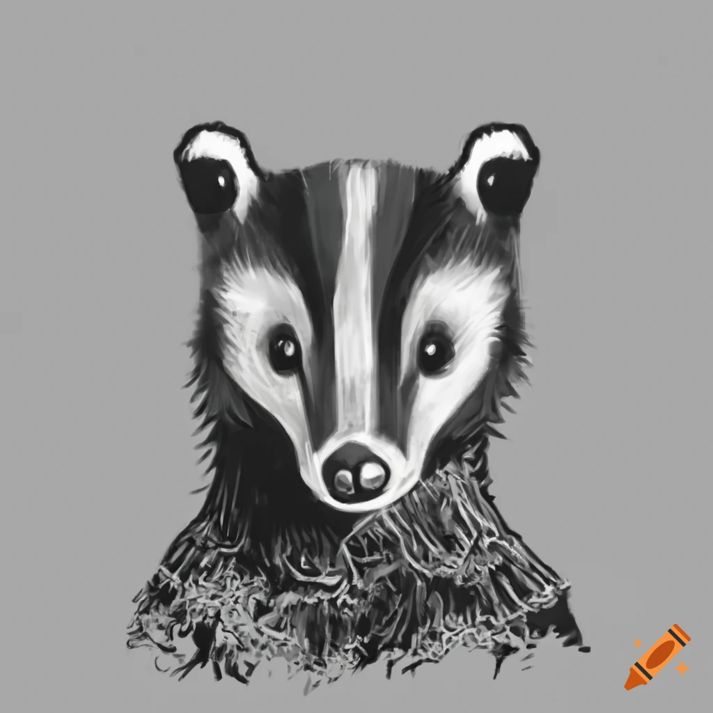 Badger with a punk style on Craiyon