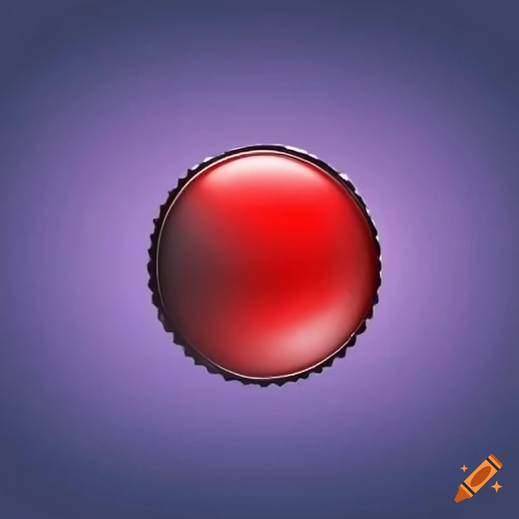 Cursor hovering over a big red button on Craiyon