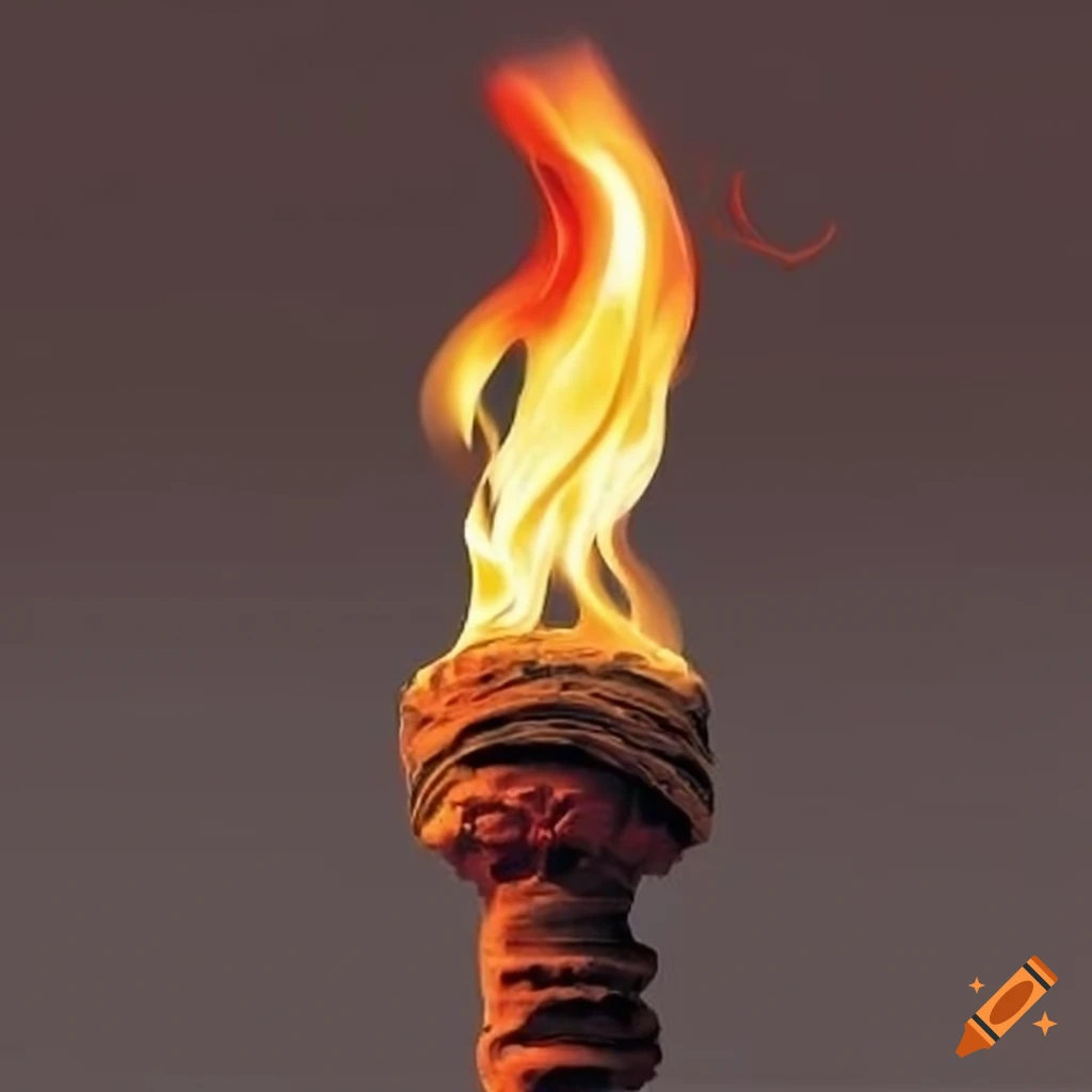 Ancient torch on Craiyon
