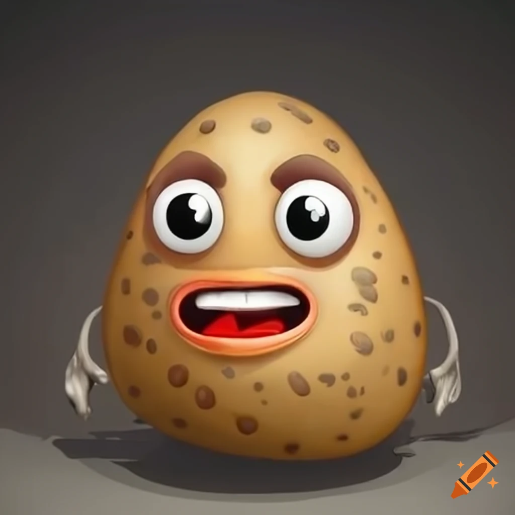 Potato character on Craiyon