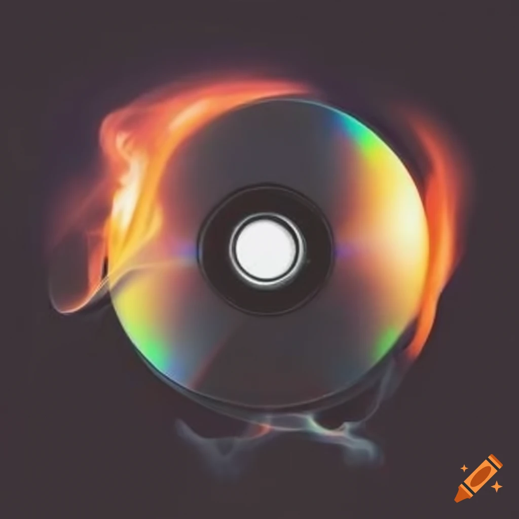 Cd with smoke effects on Craiyon