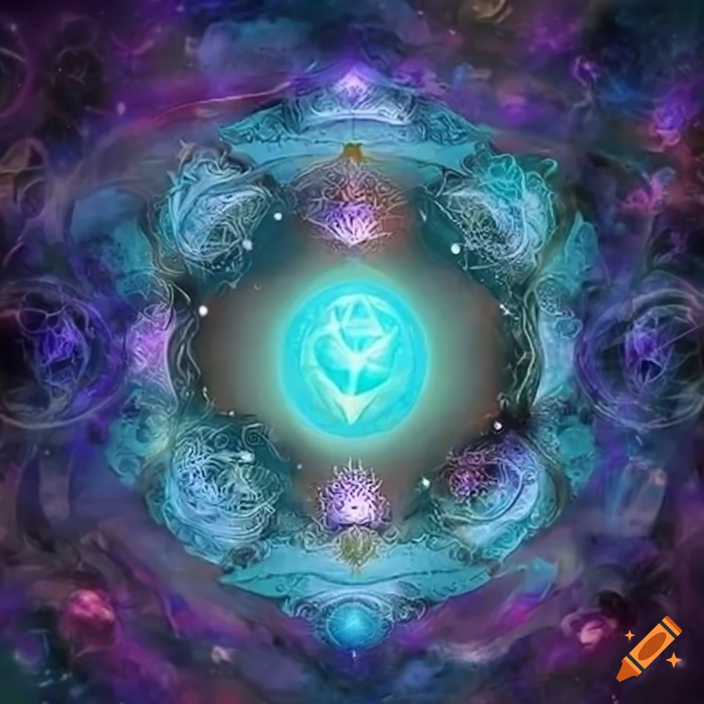 Soul star chakra in a fantasy style depiction on Craiyon