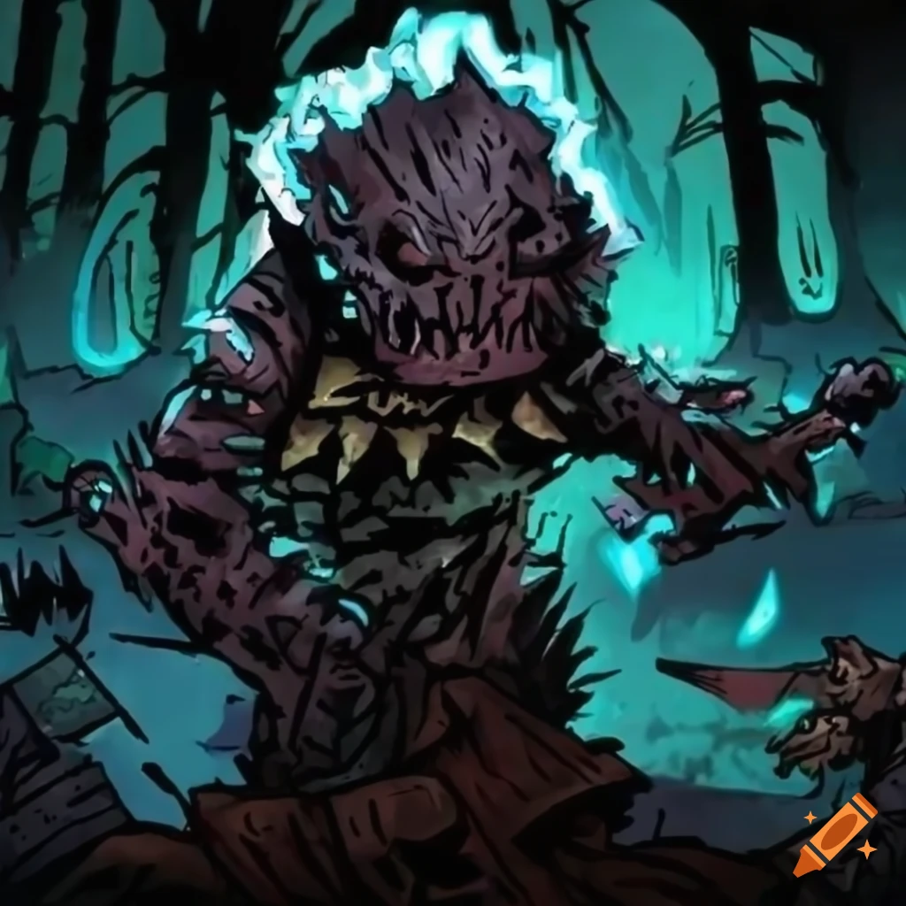 Ethereal spectral creature in the darkest dungeon style on Craiyon