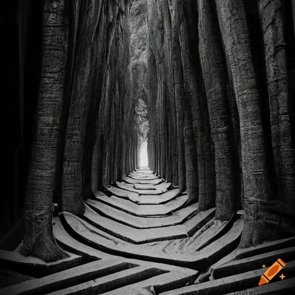 Three people navigating through a complex maze of winding paths on Craiyon