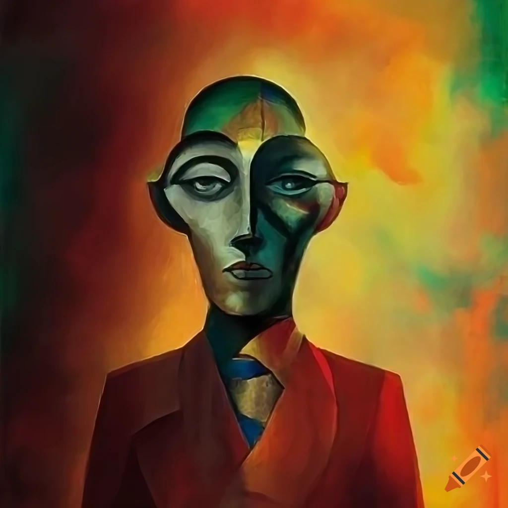 Surrealist cubism artwork on Craiyon