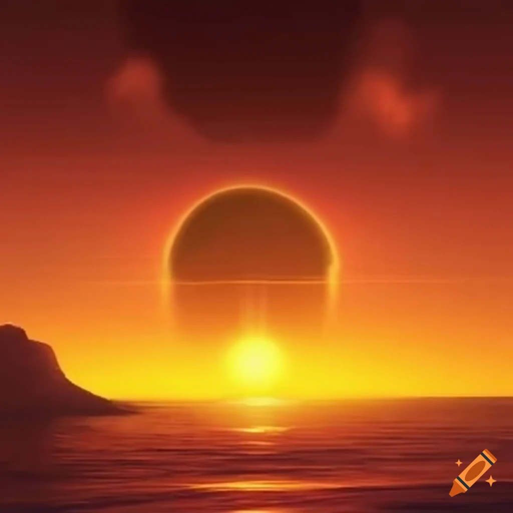 Illustration for the wind and the sun story on Craiyon