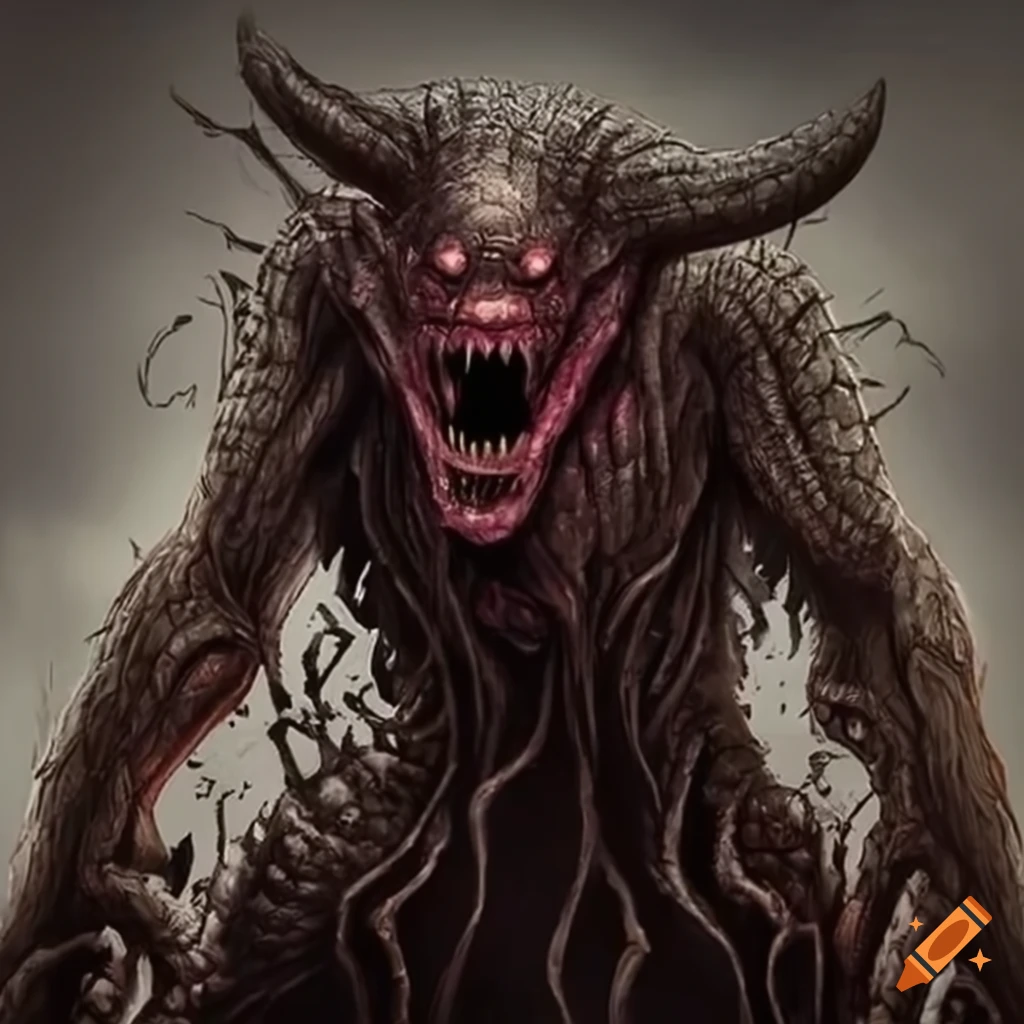 Nightmare monster concept that instills fear on Craiyon