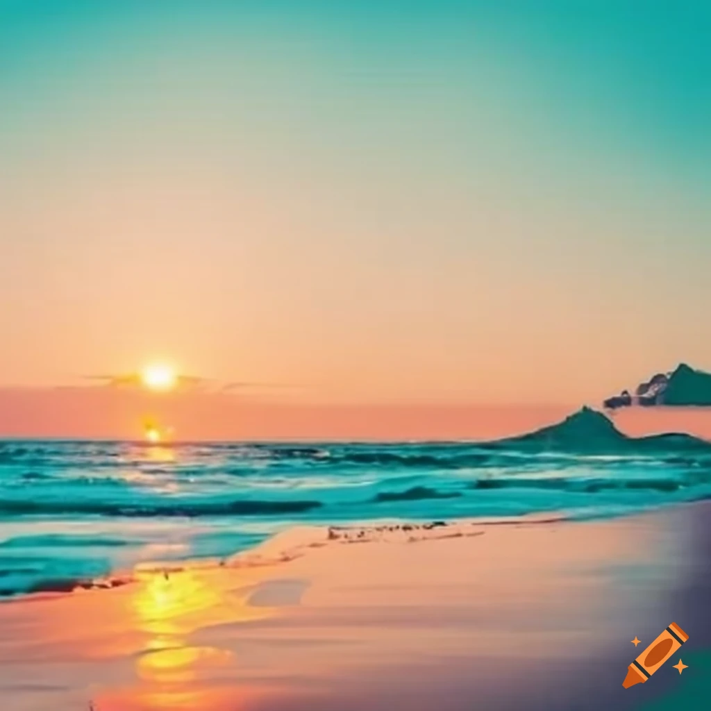 Beach vibes on Craiyon