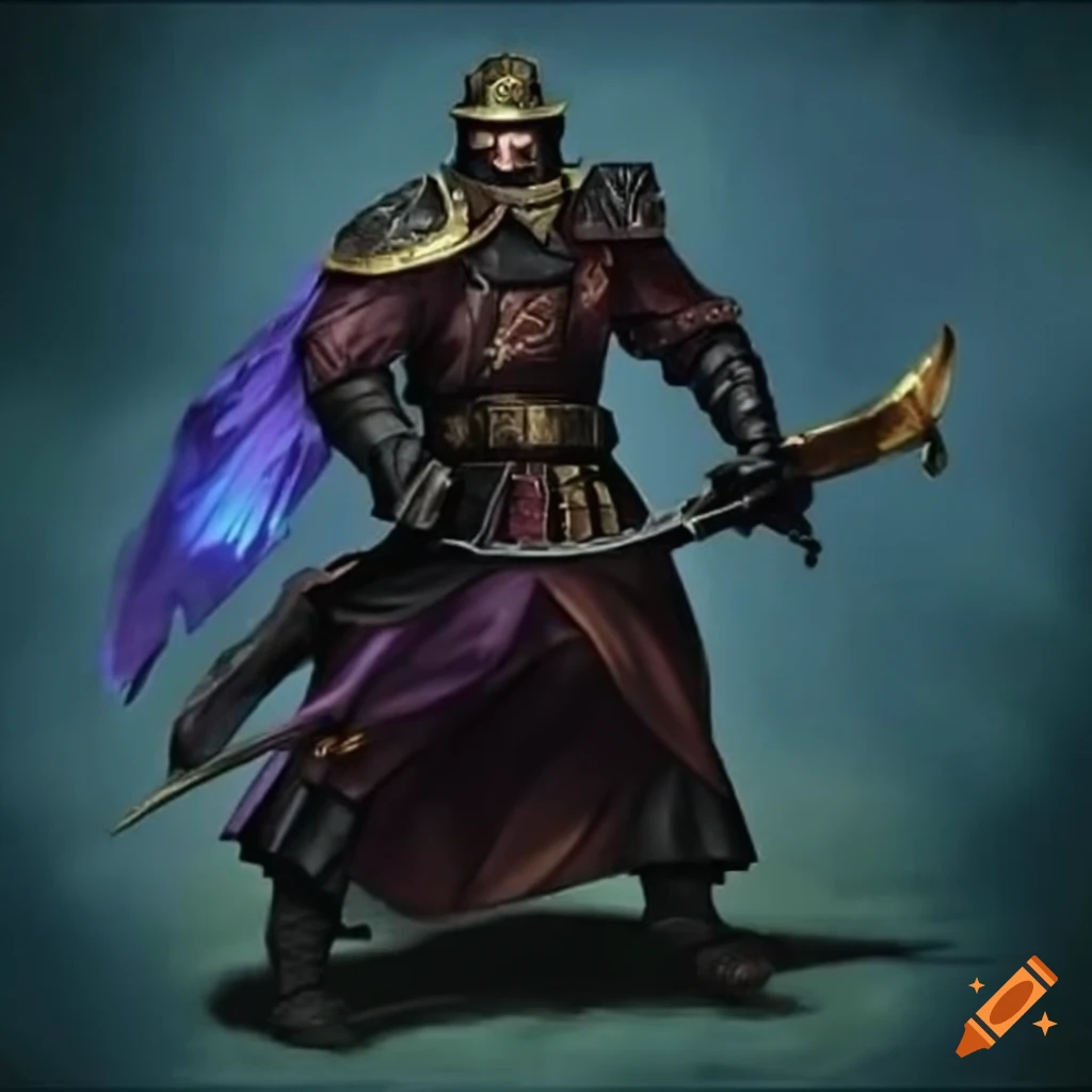 Medieval bandit character on Craiyon