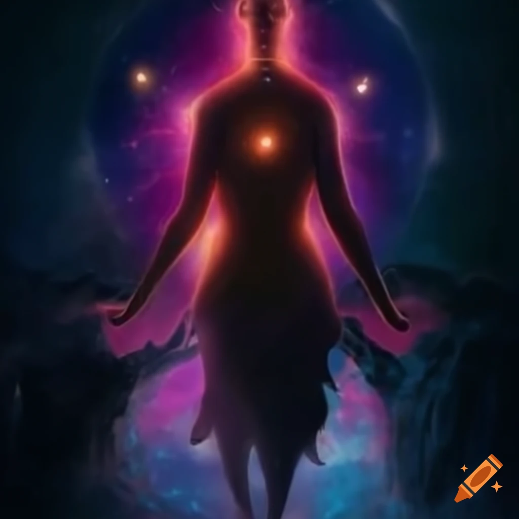 The soul star chakra in a fantasy style on Craiyon