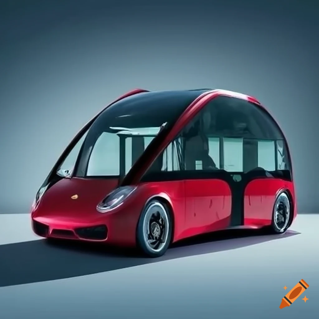 Porsche-designed public transport bus shuttle with sports car look and ...