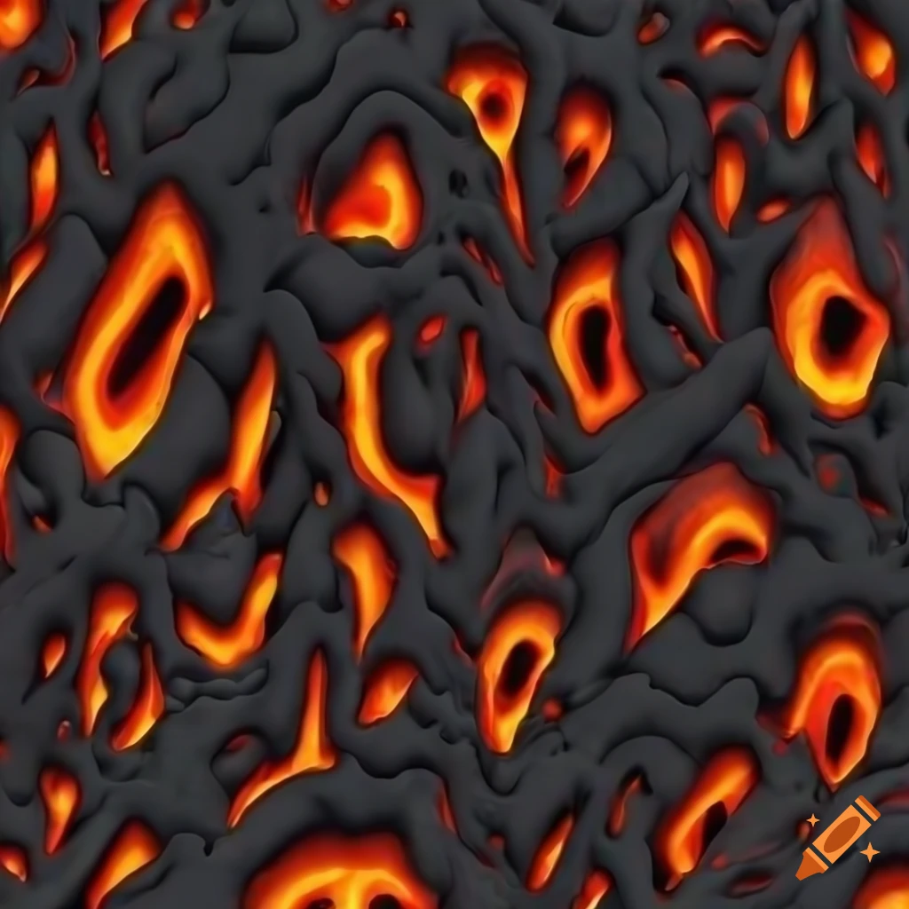 Lava seamless texture on Craiyon