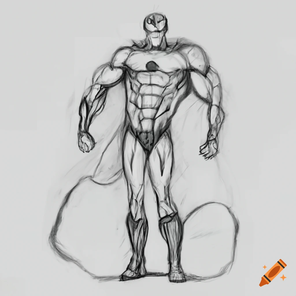 Superhero power pulse with energy-charged hands in 2d art style on Craiyon