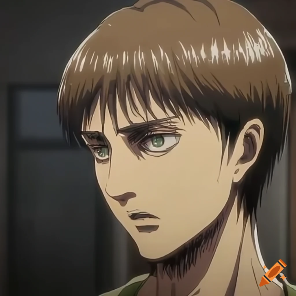 Male character from attack on titan with short light brown hair and ...