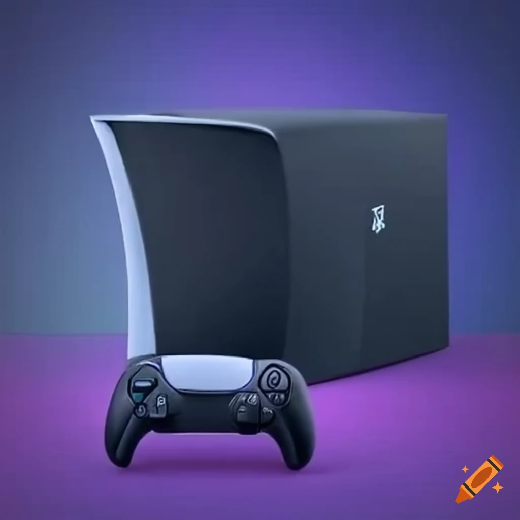 Console inspired by the design of the PS5 on Craiyon