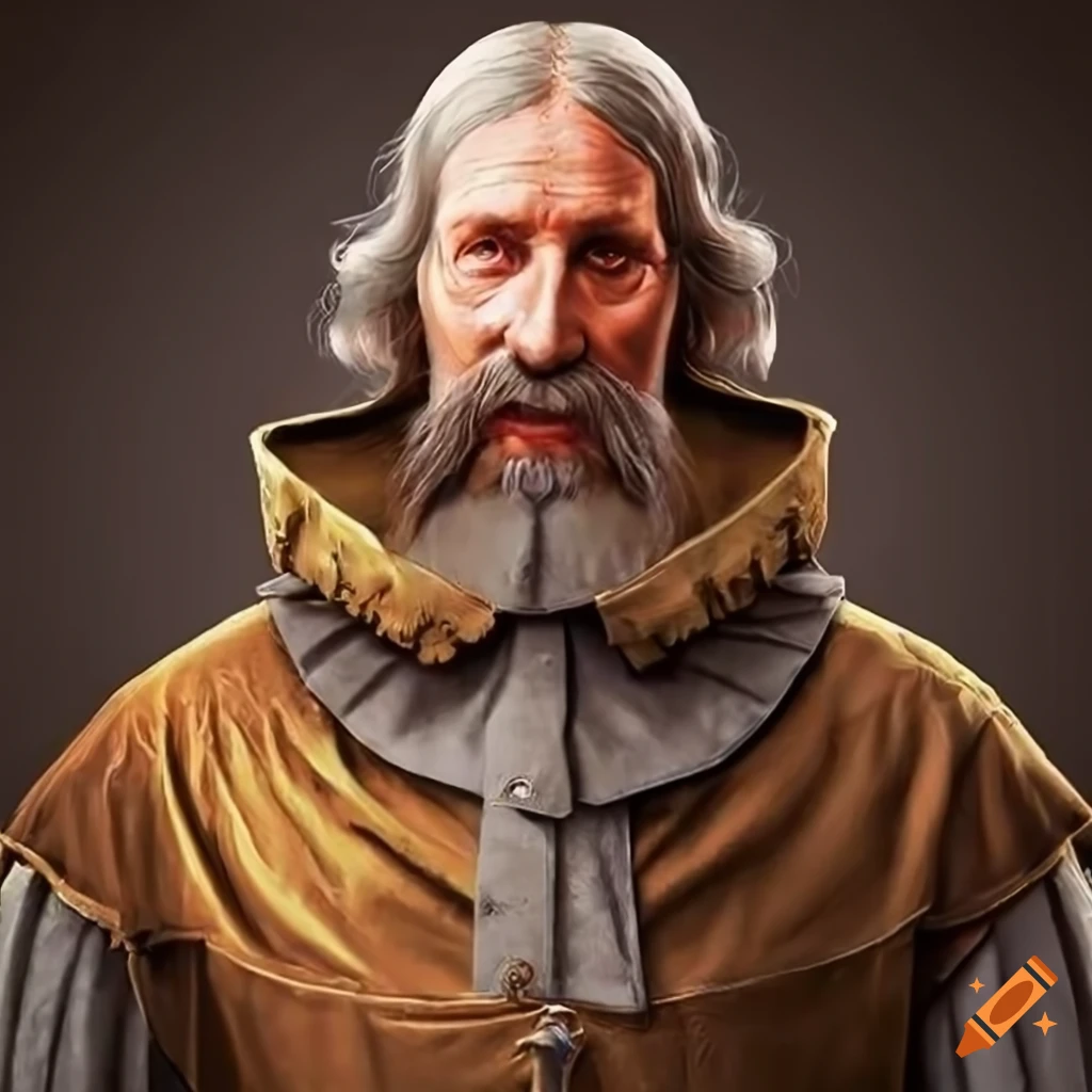 Medieval older noble merchant on Craiyon