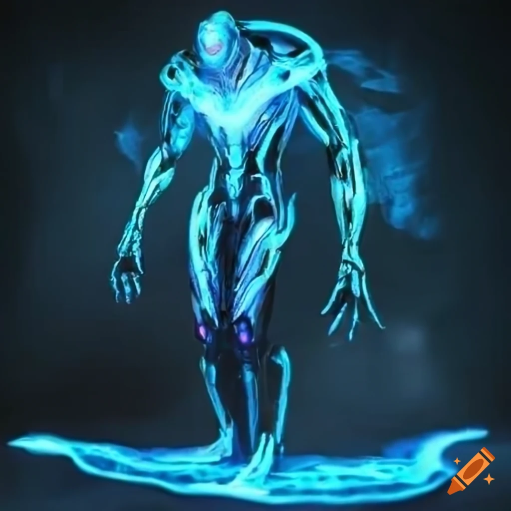 Bioluminescent art of ultron on Craiyon