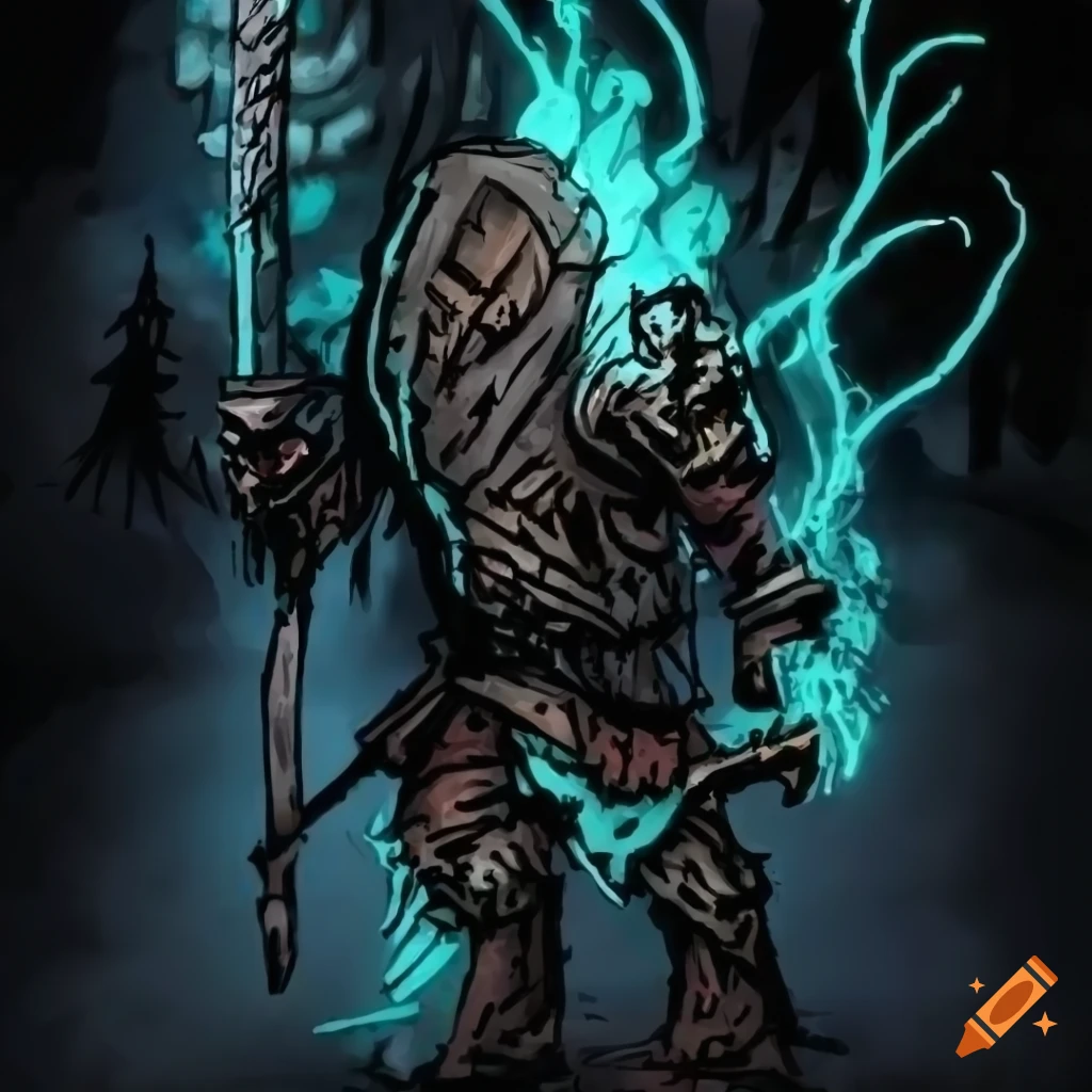 Ethereal spectral creature with a crumbling staff in The Darkest ...