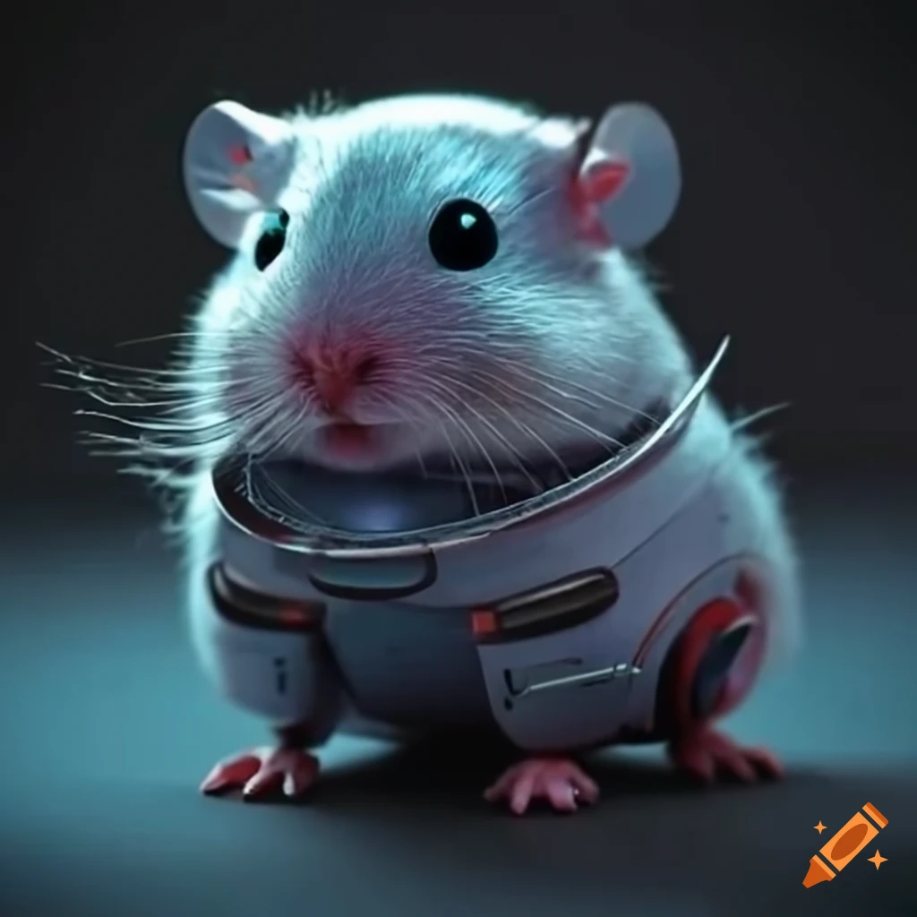 Robot hamster on Craiyon