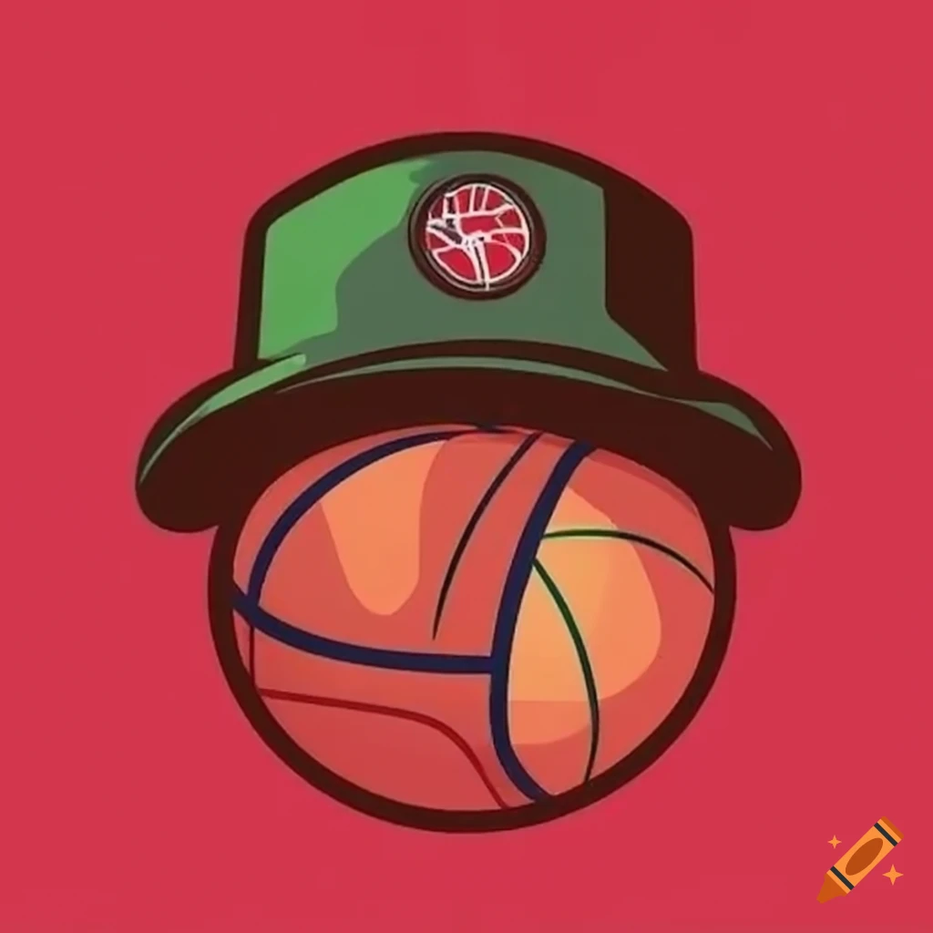 NBA-style logo for the Topper Hats basketball team on Craiyon