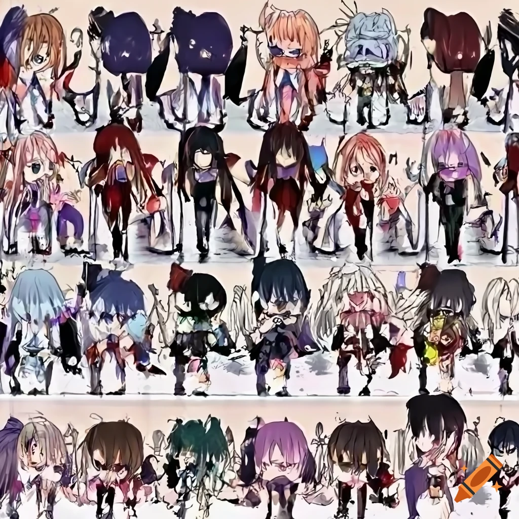 Adoptable character in an anime style on Craiyon