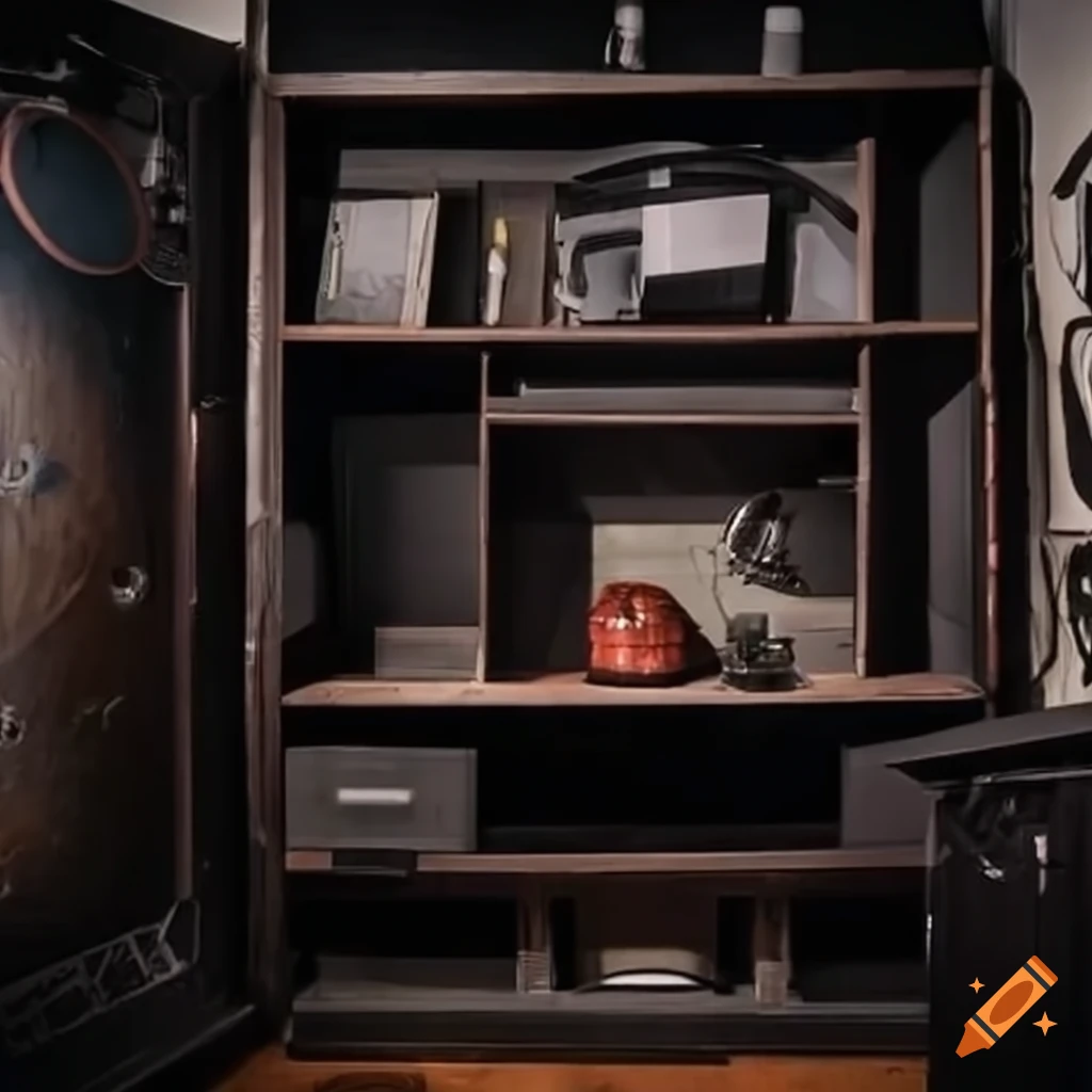 Draft of a space-themed escape room design on Craiyon