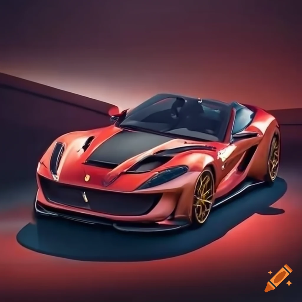 Custom ferrari 812 competizione aperta car project on Craiyon