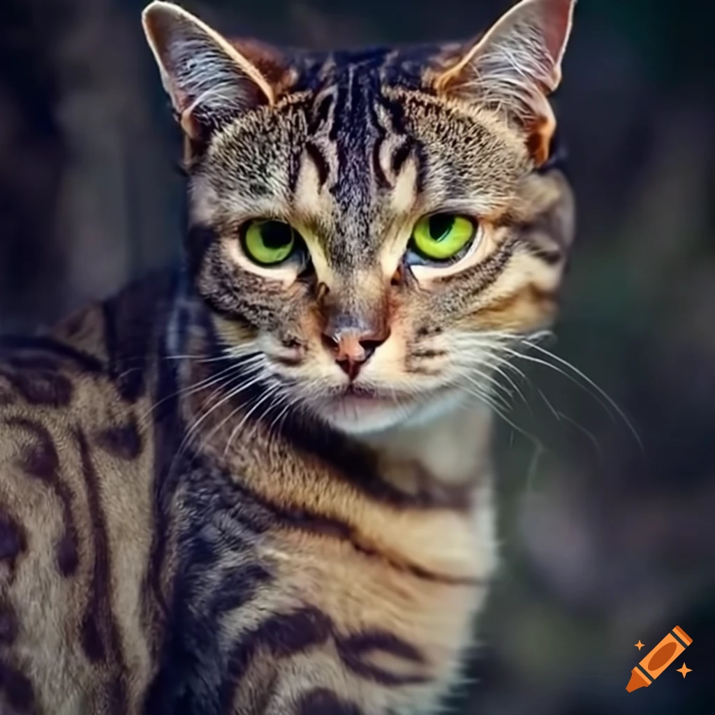 Actor Elliot Page as a bewitched Tabby Cat in a dark forest scene on ...
