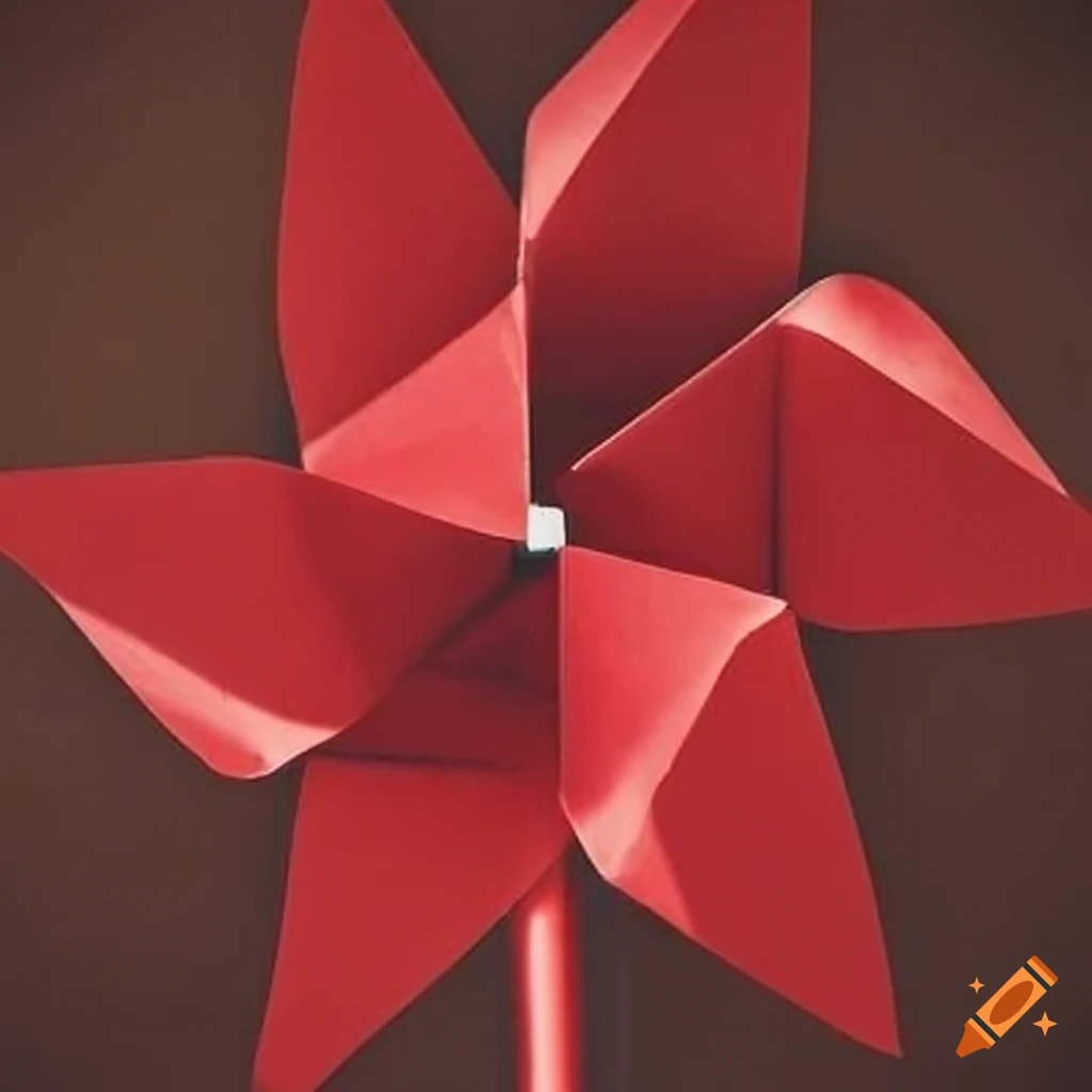 Red pinwheel on Craiyon