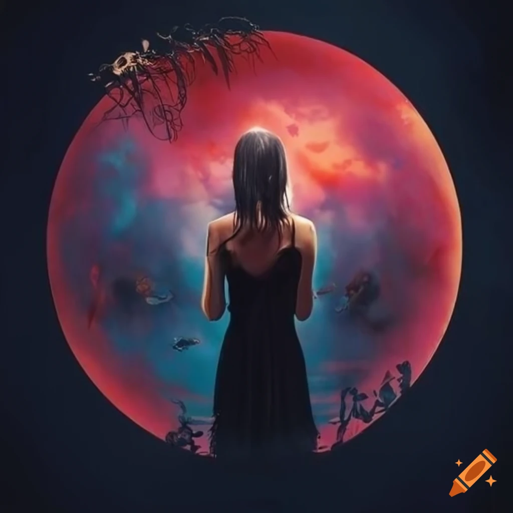 Original and beautiful metal album cover with french elements on Craiyon