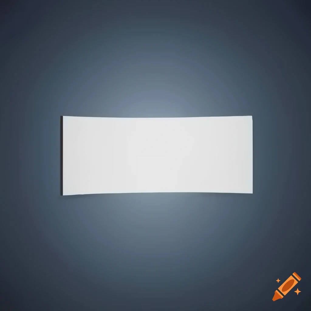 Horizontal stretched thin white banner on Craiyon