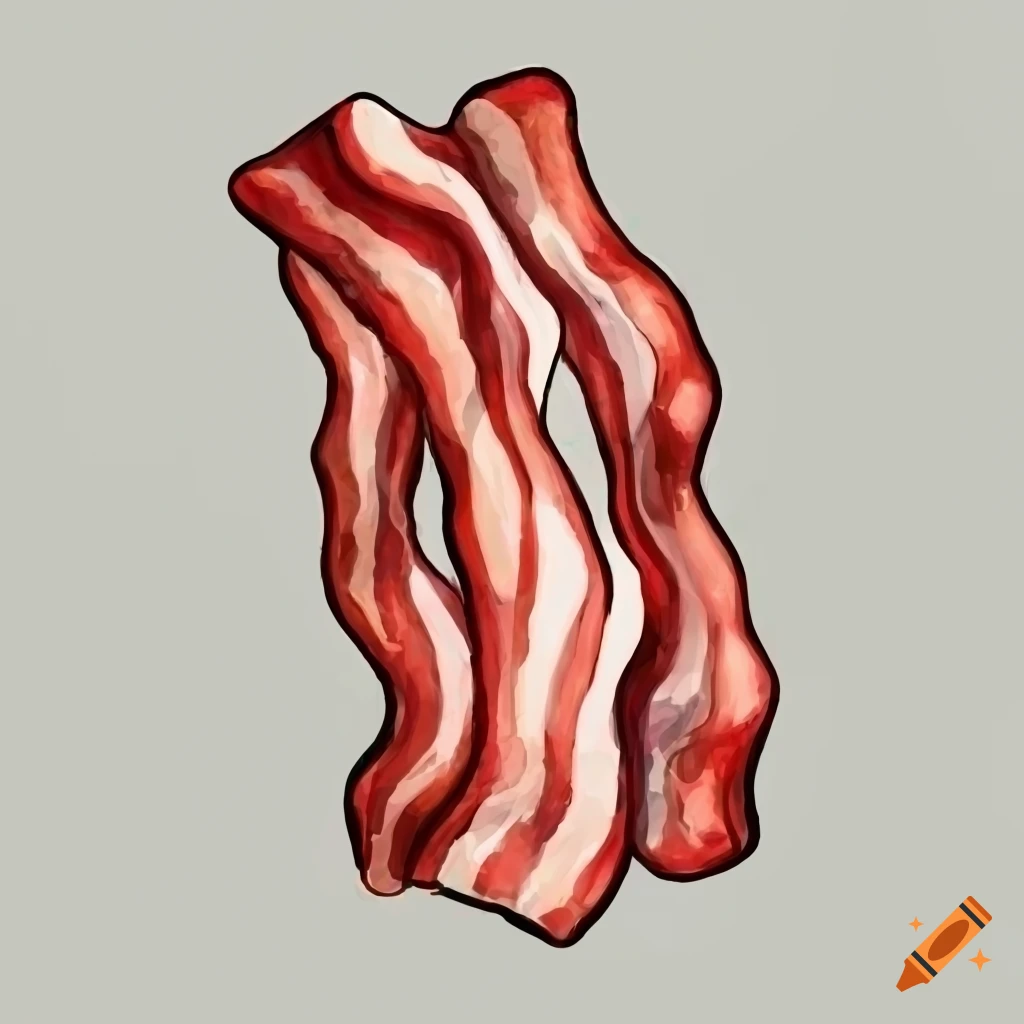 Bacon drawing on Craiyon