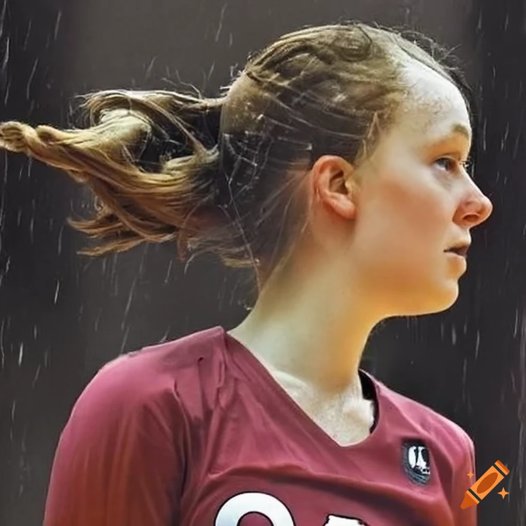 Oaklyn rain playing volleyball on Craiyon