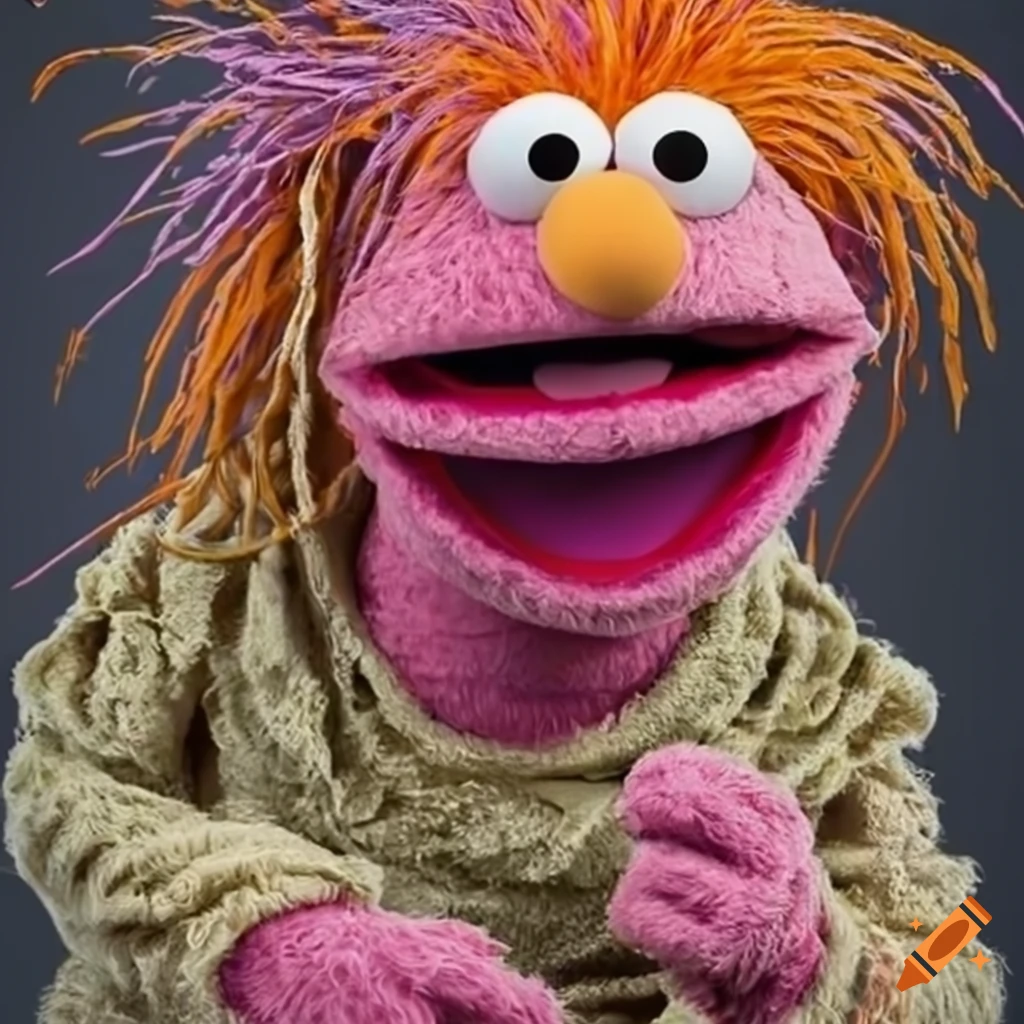 Muppet, fraggle rock, and sesame street character mashup on Craiyon