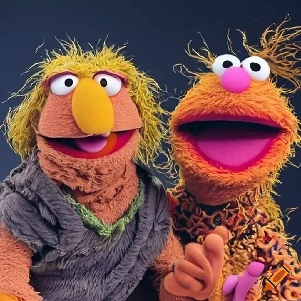 Muppet, fraggle rock, and sesame street character mashup on Craiyon