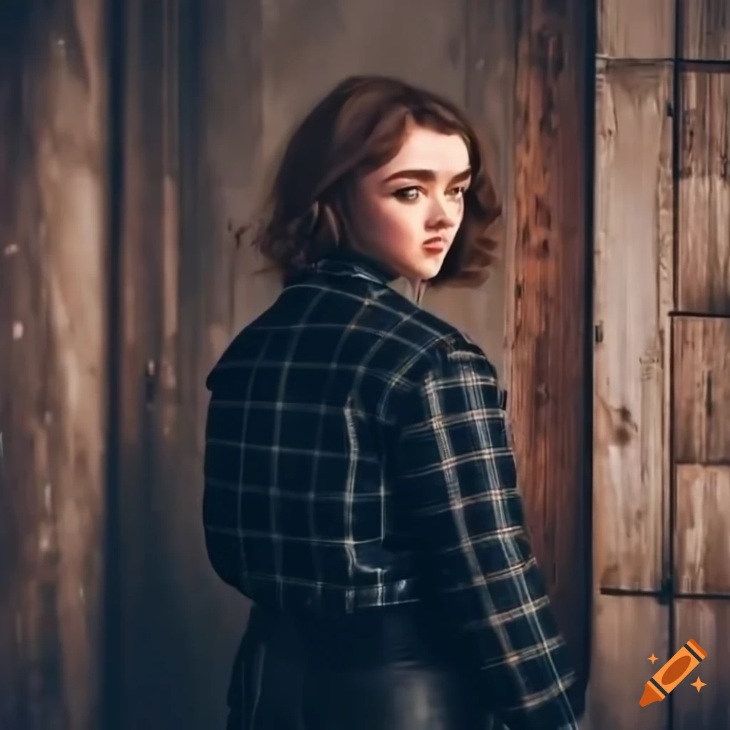 Actress maisie williams in edgy country outfit on Craiyon