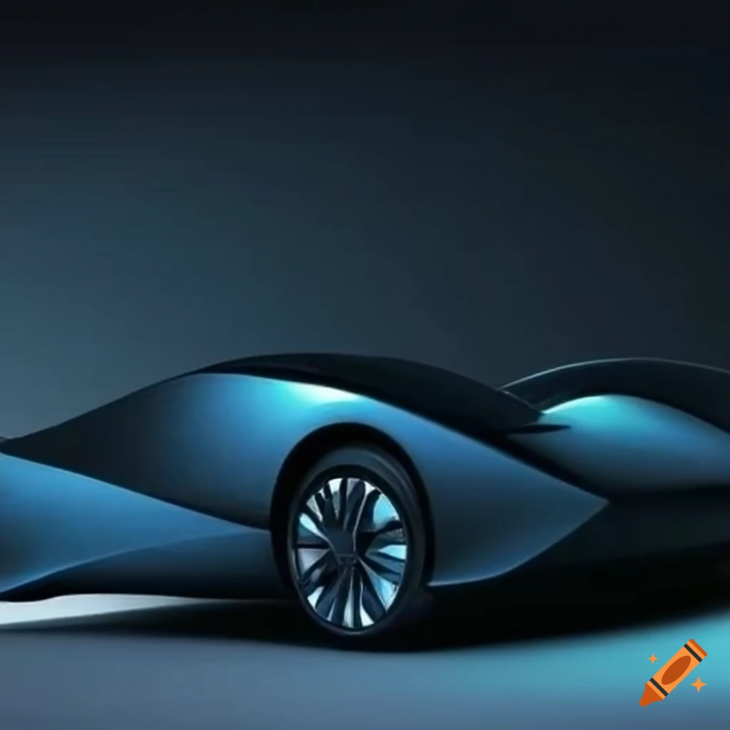 Elegant, minimalistic electric car inspired by an electric eel on Craiyon