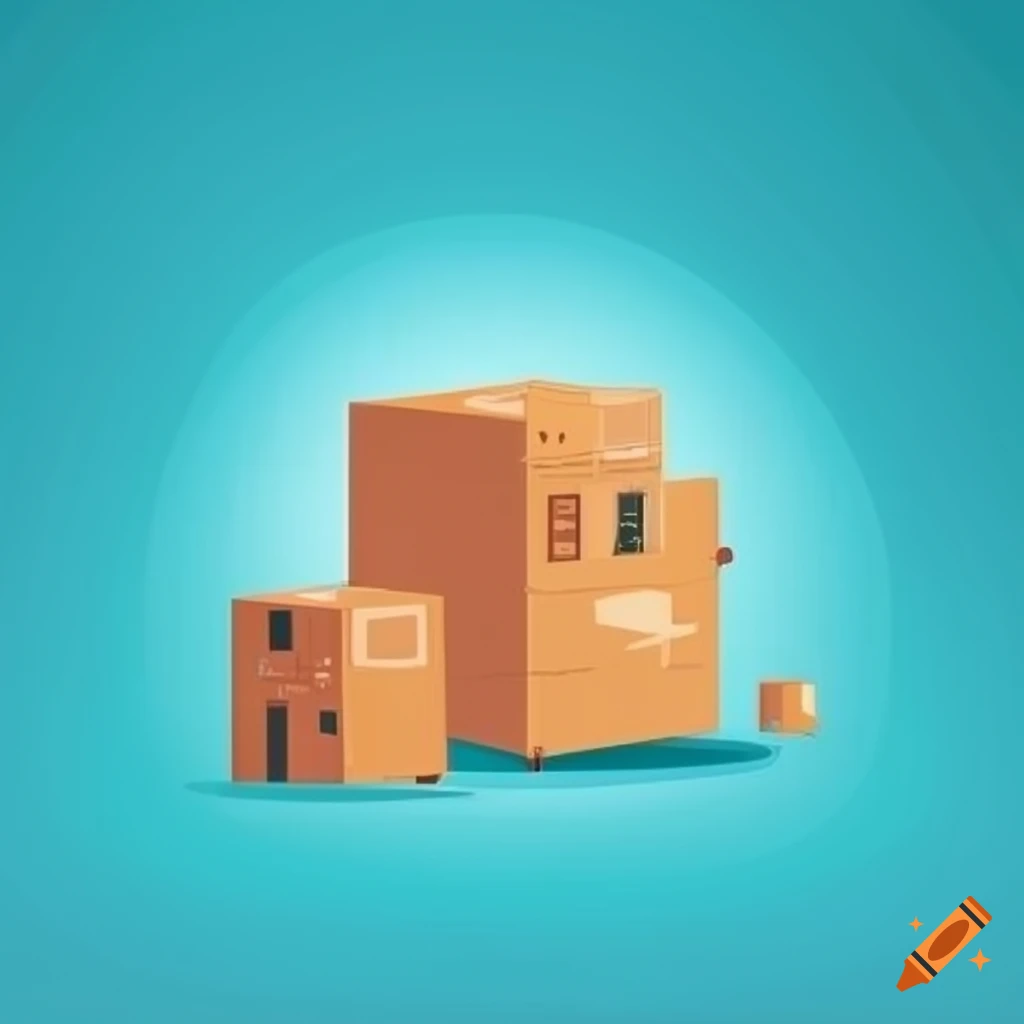 Safe packaging and shipping nationwide vector illustrations on Craiyon