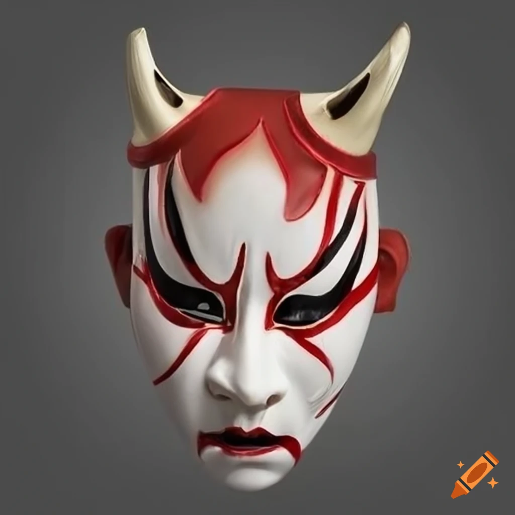 Kabuki mask on Craiyon