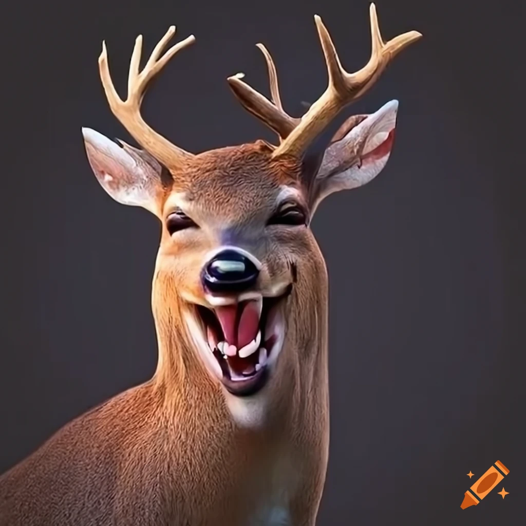 Laughing deer on Craiyon