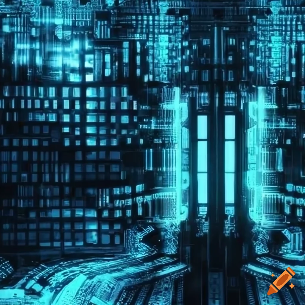 Cyber background design on Craiyon