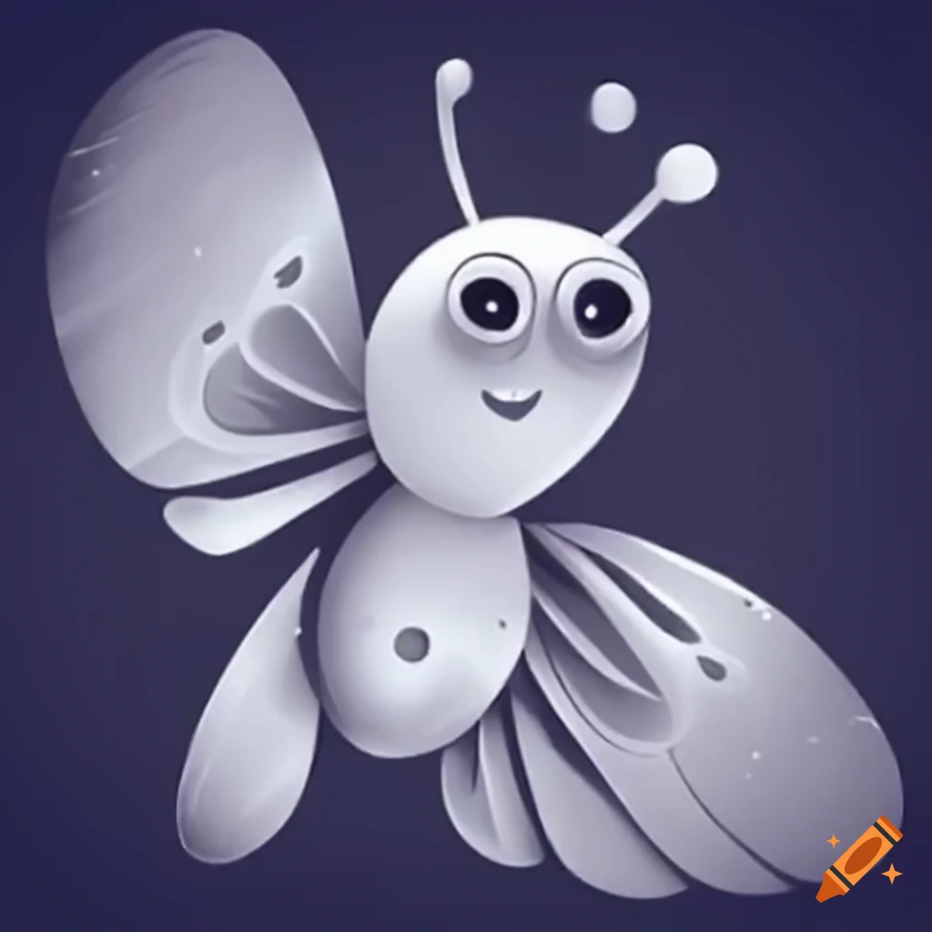 Animated butterfly cartoon character on Craiyon