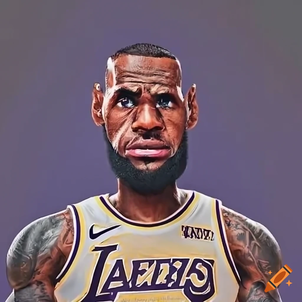 Lebron James in Hazbin Hotel style on Craiyon