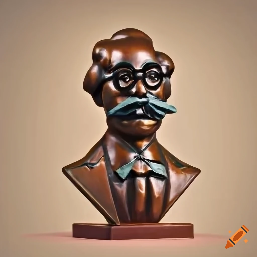 Statue of Groucho Marx in Soviet style on Craiyon