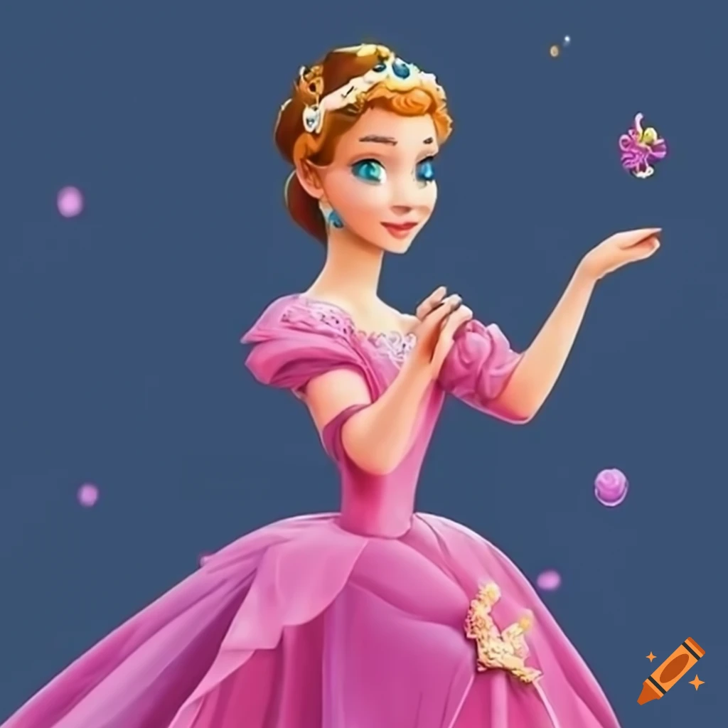 Happy princess dancing on Craiyon